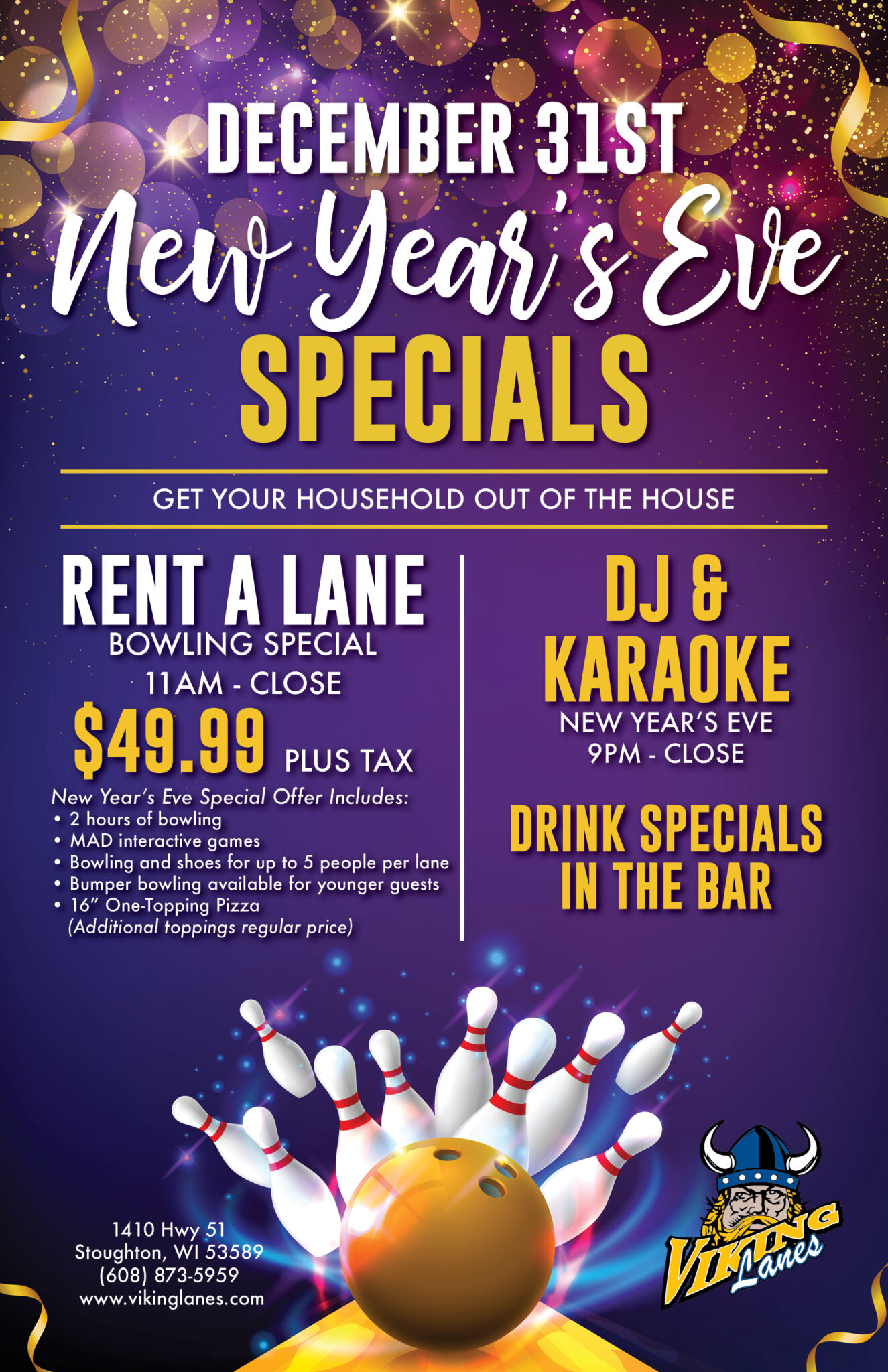 Special Events at Viking Lanes